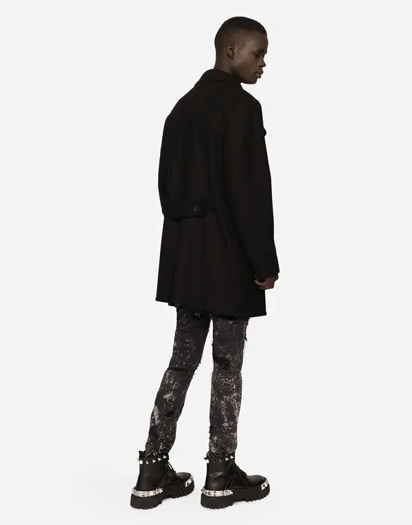 Dolce & Gabbana Wool Pea Coat Coats And Jackets