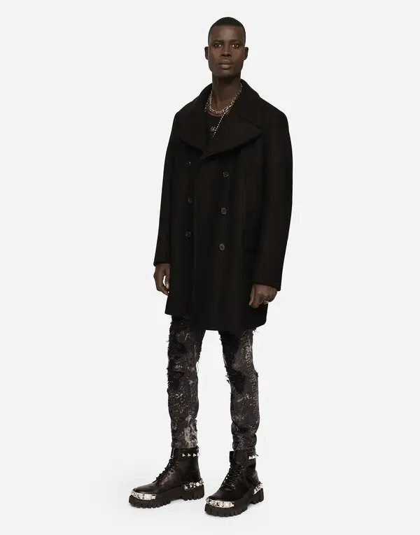 Dolce & Gabbana Wool Pea Coat Coats And Jackets