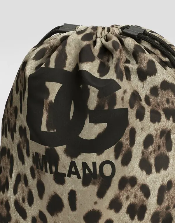 Dolce & Gabbana Leo-print Nylon Backpack Accessories