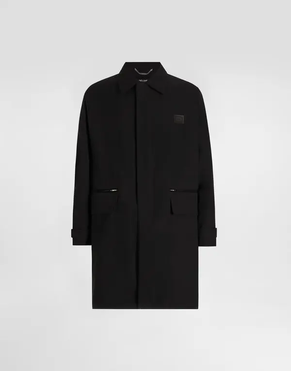 Dolce & Gabbana Nylon Canvas Single-breasted Trench Coat