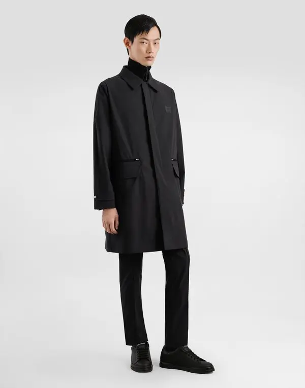 Dolce & Gabbana Nylon Canvas Single-breasted Trench Coat