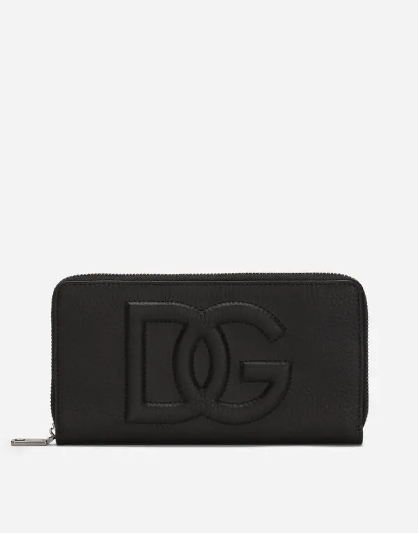 Dolce & Gabbana Zip-around Dg Logo Wallet Wallets And Small Leather Goods - Black