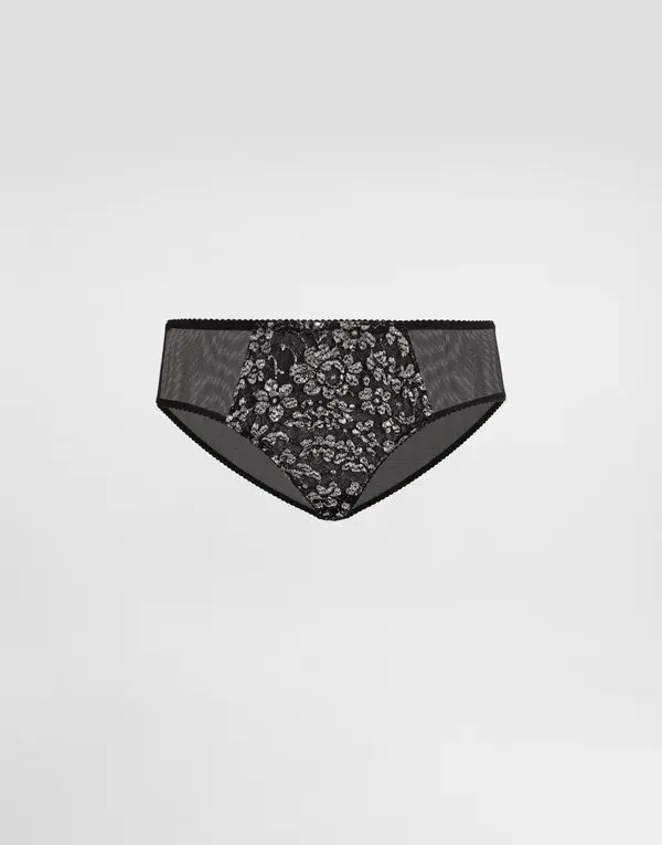 Dolce & Gabbana Tulle And Lace Briefs Underwear