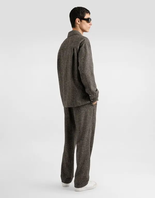 Dolce & Gabbana Glen Plaid Shirt Shirts Alpaca