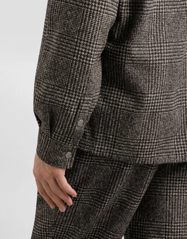 Dolce & Gabbana Glen Plaid Shirt Shirts Alpaca