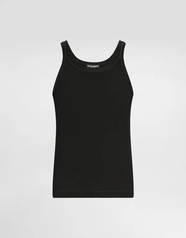 Dolce & Gabbana Fine-rib Singlet - Black