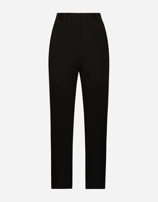 Dolce & Gabbana Printed Flare Trousers - Black