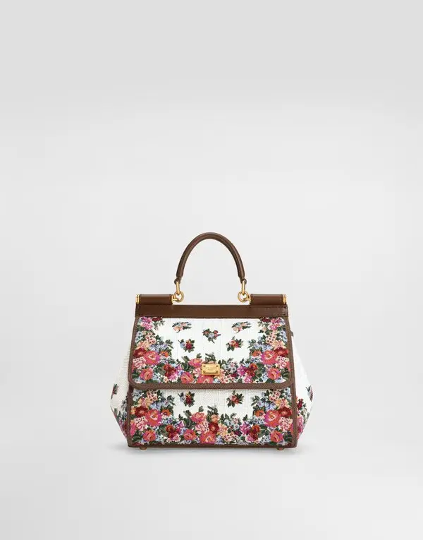 Dolce & Gabbana Sicily Medium Embroidered Handbag Handbags