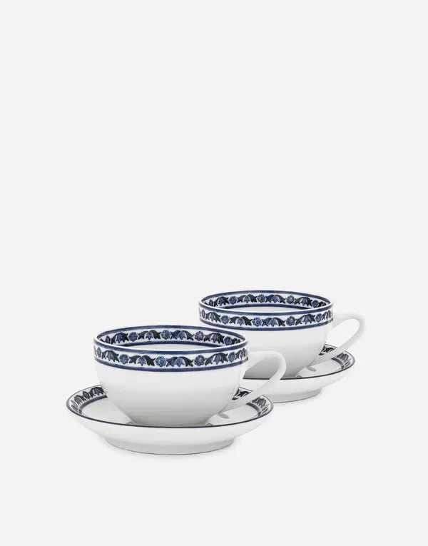 Dolce & Gabbana Set 2 Tz/piatt.te Tea Cups - Multicolor