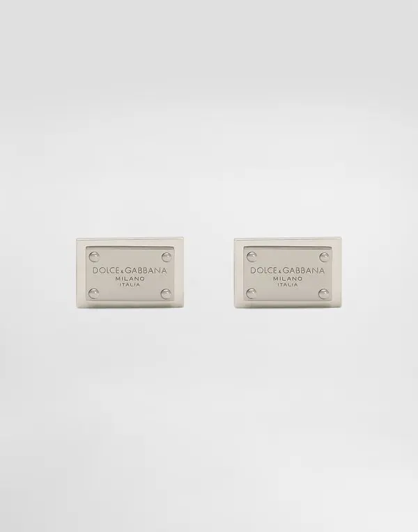 Dolce & Gabbana Cufflinks With Logo Tag Bijoux Metal