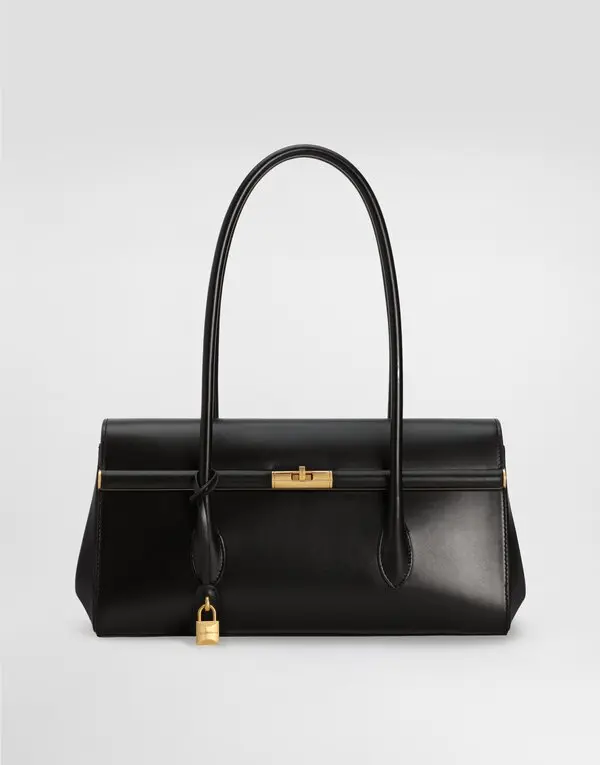 Dolce & Gabbana Marlene Handbag In Palmellato Calfskin Shoulder And Crossbody Bags - Black