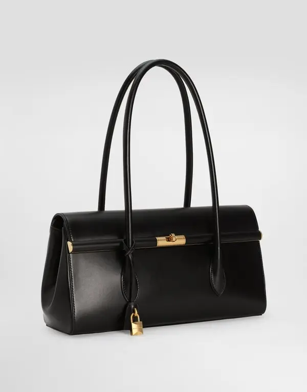 Dolce & Gabbana Marlene Handbag In Palmellato Calfskin Shoulder And Crossbody Bags - Black