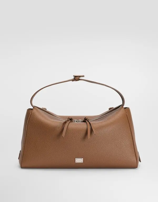 Dolce & Gabbana Vittoria Calfskin Crossbody Bag Crossbody Bags - Brown