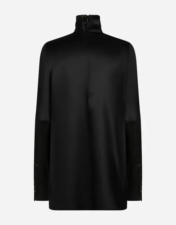 Dolce & Gabbana Silk Satin Blouse Shirts And Tops Silk