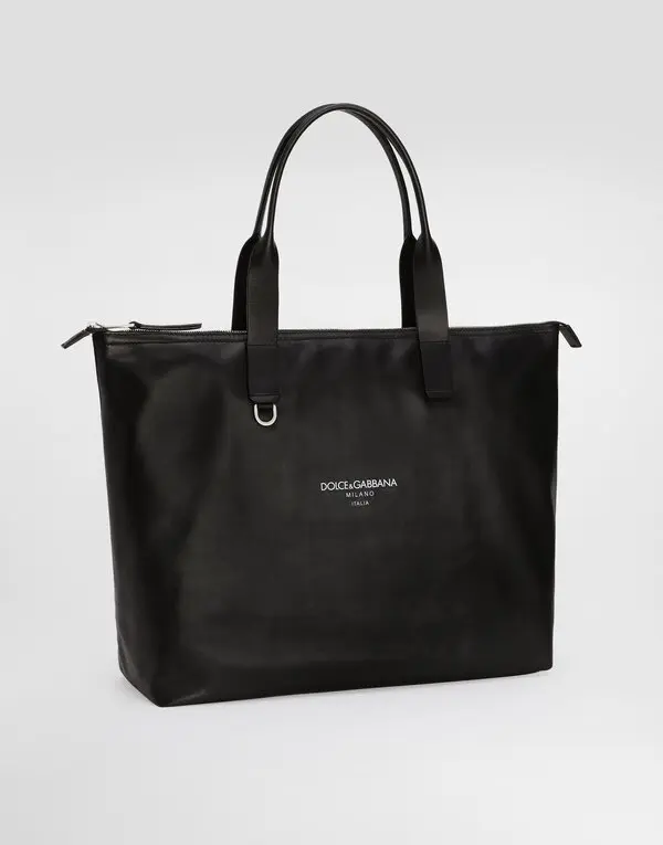 Dolce & Gabbana Medium Calfskin Shopper Shoppers