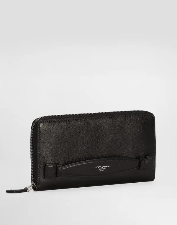 Dolce & Gabbana Zip-around Calfskin Wallet Wallets And Small Leather Goods - Black