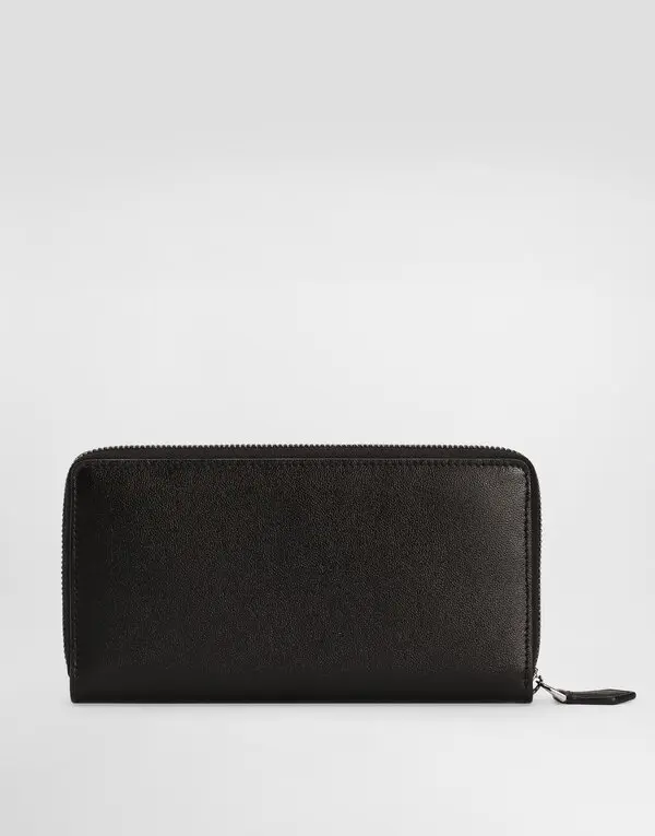 Dolce & Gabbana Zip-around Calfskin Wallet Wallets And Small Leather Goods - Black