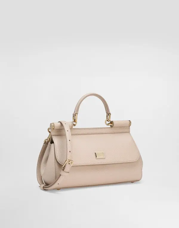 Dolce & Gabbana Medium Dauphine Calfskin Sicily Handbag - Pink