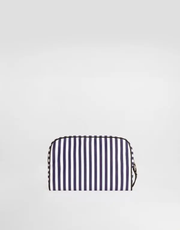 Dolce & Gabbana Striped Poplin Handbag Shoppers