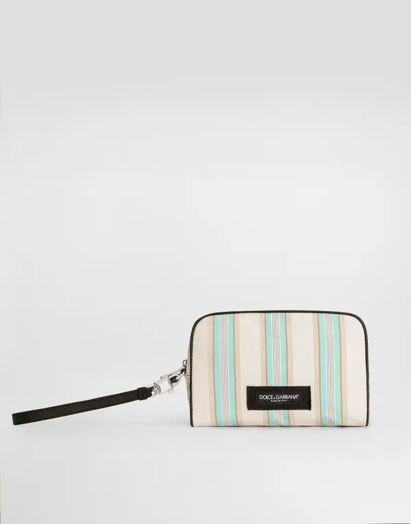 Dolce & Gabbana Striped Poplin Handbag Shoppers - Multicolor