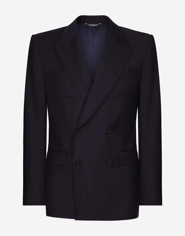 Dolce & Gabbana Double-breasted Wool Sicilia-fit Jacket Suits And Blazers