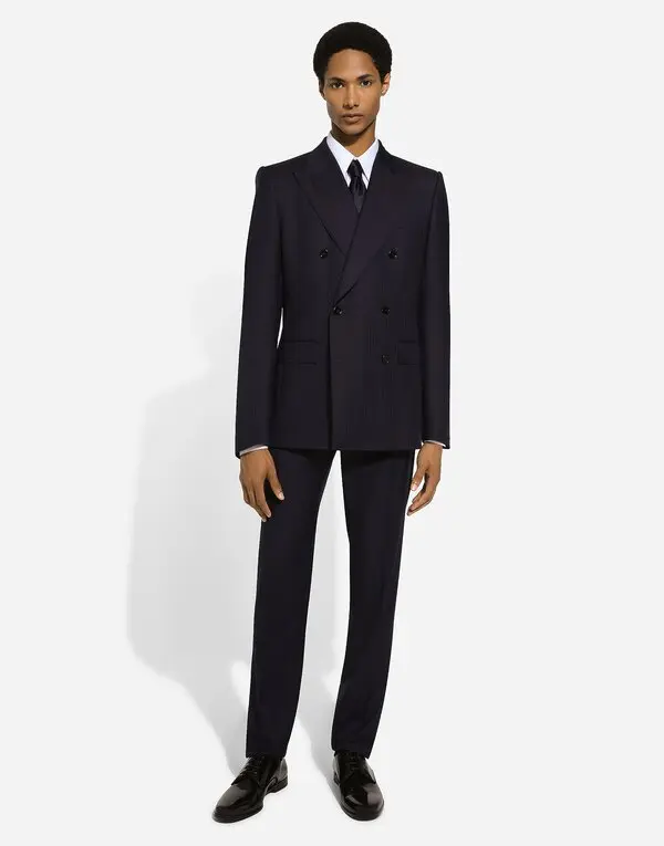 Dolce & Gabbana Double-breasted Wool Sicilia-fit Jacket Suits And Blazers