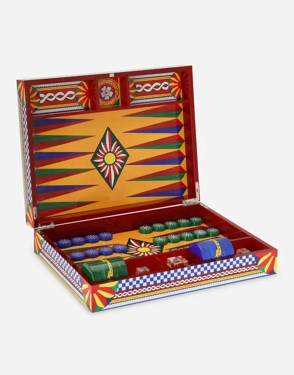 Dolce & Gabbana Plexiglass Backgammon Set Boardgames - Multicolor