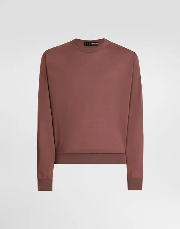 Dolce & Gabbana Pull Girocollo M/l Sweaters And Cardigans - Lilac