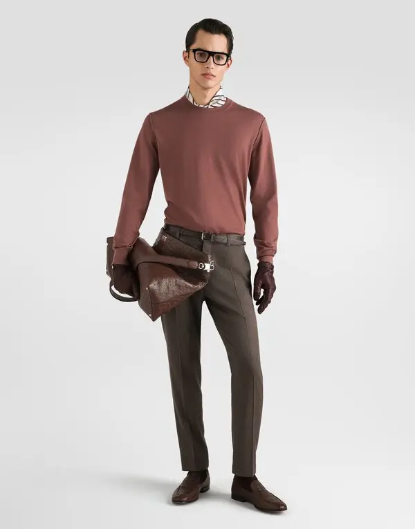 Dolce & Gabbana Pull Girocollo M/l Sweaters And Cardigans - Lilac