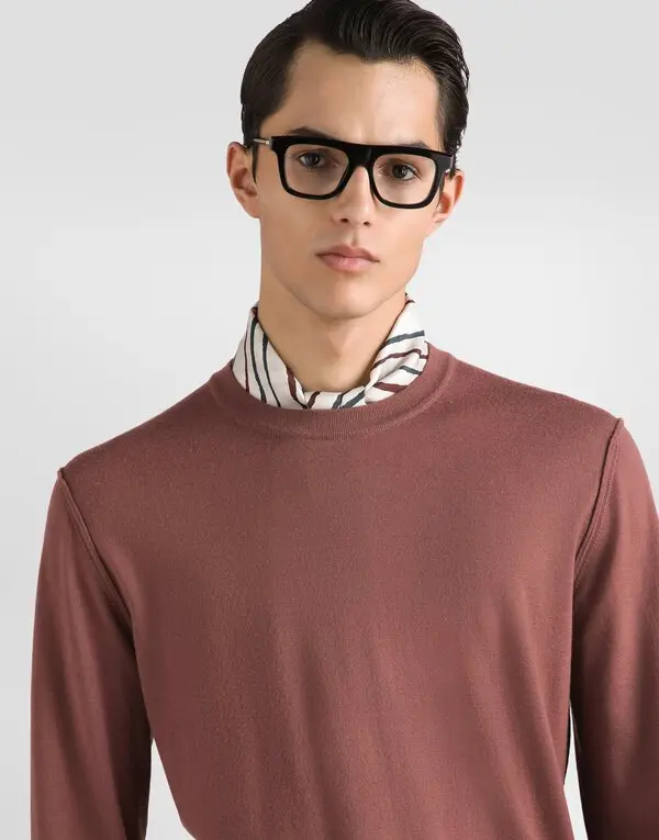 Dolce & Gabbana Pull Girocollo M/l Sweaters And Cardigans - Lilac
