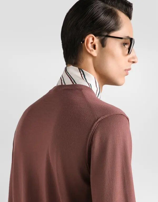 Dolce & Gabbana Pull Girocollo M/l Sweaters And Cardigans - Lilac