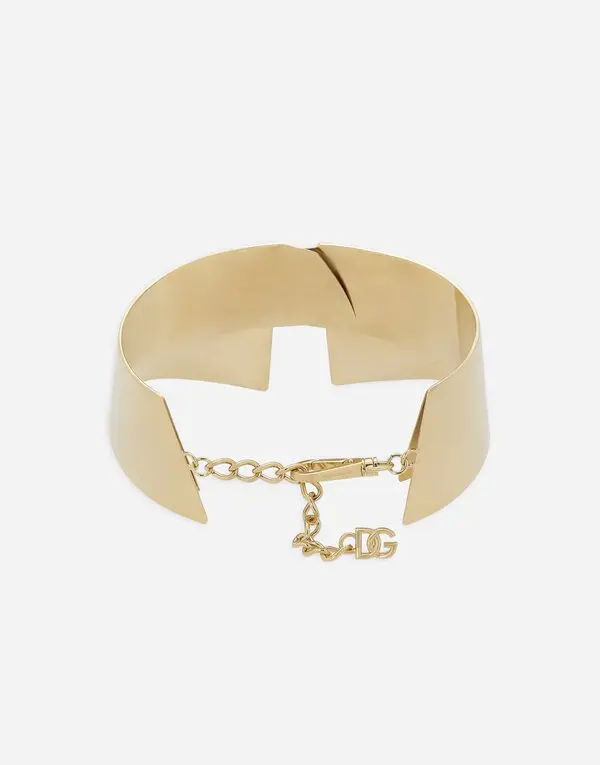 Dolce & Gabbana Rigid Metal Collar Necklace