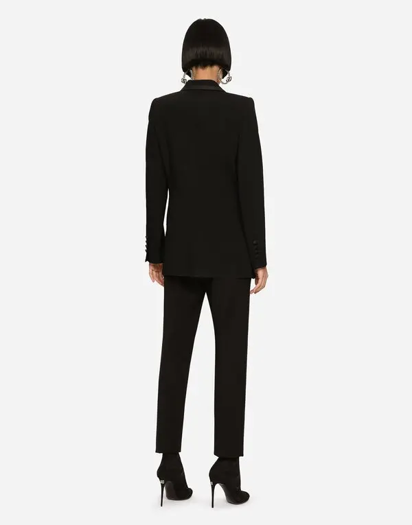 Dolce & Gabbana Single-breasted Twill Turlington Tuxedo Jacket Blazers