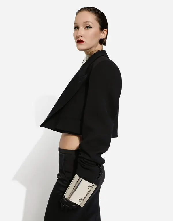 Dolce & Gabbana Short Double Wool Tuxedo Jacket Blazers Wool