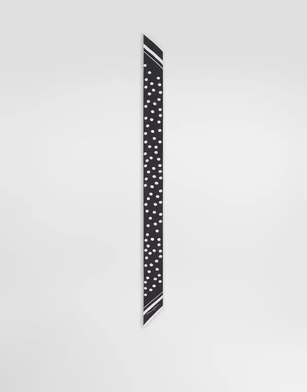 Dolce & Gabbana Bandeau 6x100 Tubol. Scarves And Silks - Polka Dot
