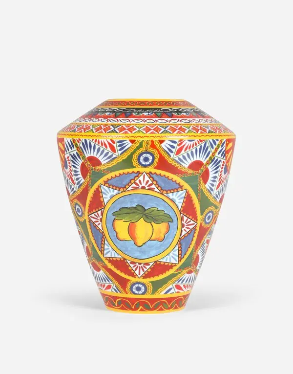 Dolce & Gabbana Large Amphora Porcelain Vase Vases - Multicolor