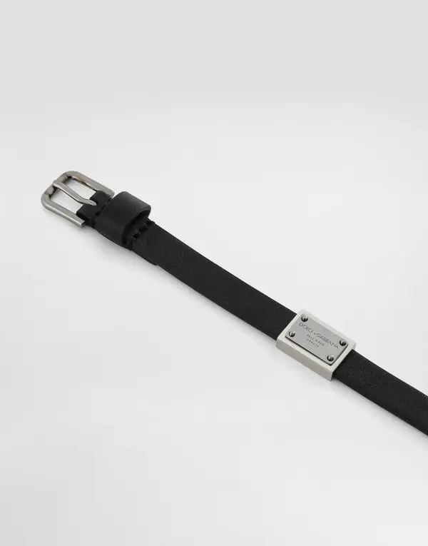 Dolce & Gabbana Calfskin Bracelet Bijoux Leather