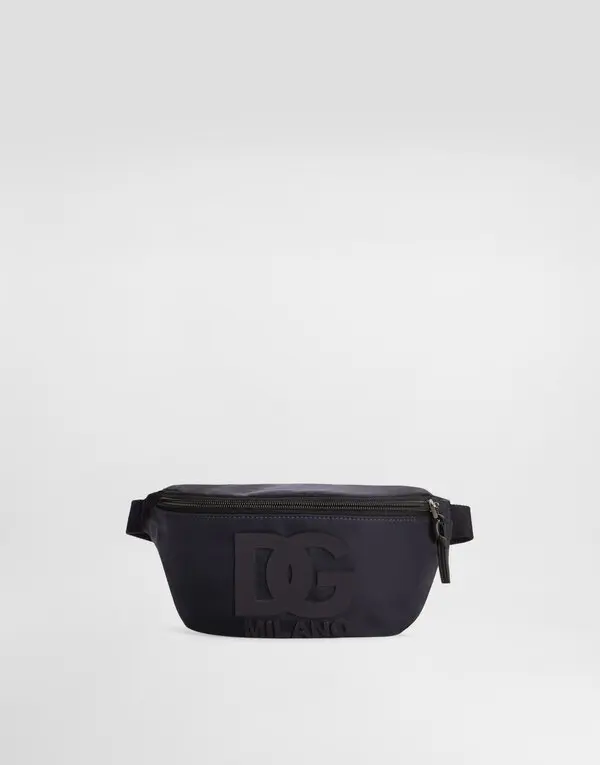 Dolce & Gabbana Nylon Waist Bag With Logo Accessories - Blue