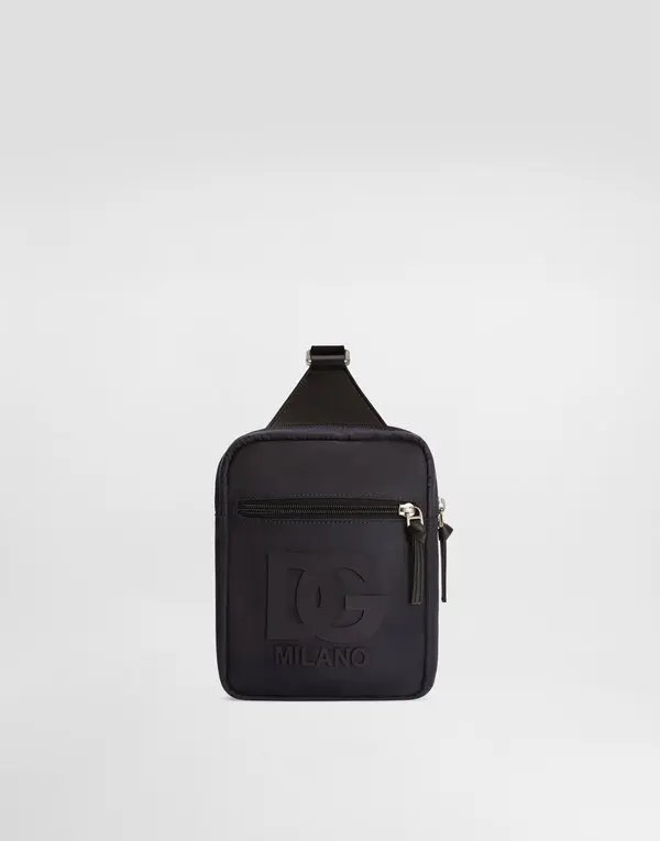 Dolce & Gabbana Nylon Waist Bag With Logo Accessories - Blue