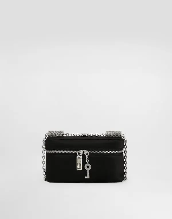 Dolce & Gabbana Sicily Medium Satin And Pavé Tubes Shoulder Bag