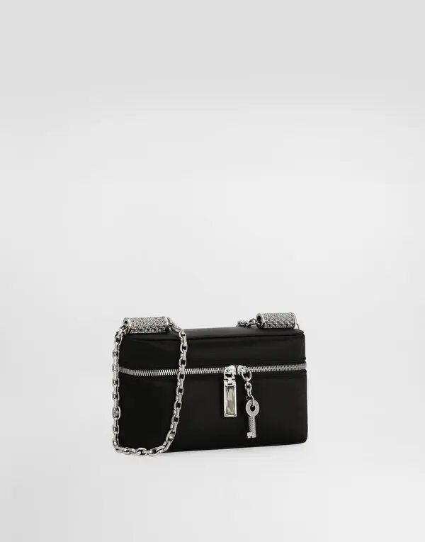 Dolce & Gabbana Sicily Medium Satin And Pavé Tubes Shoulder Bag
