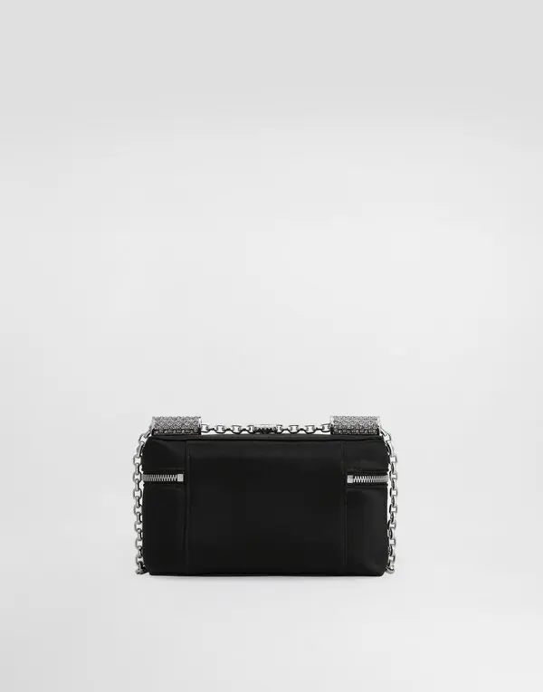 Dolce & Gabbana Sicily Medium Satin And Pavé Tubes Shoulder Bag