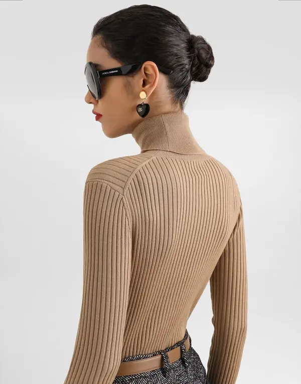 Dolce & Gabbana Wool Turtleneck Pullover Sweaters And Cardigans