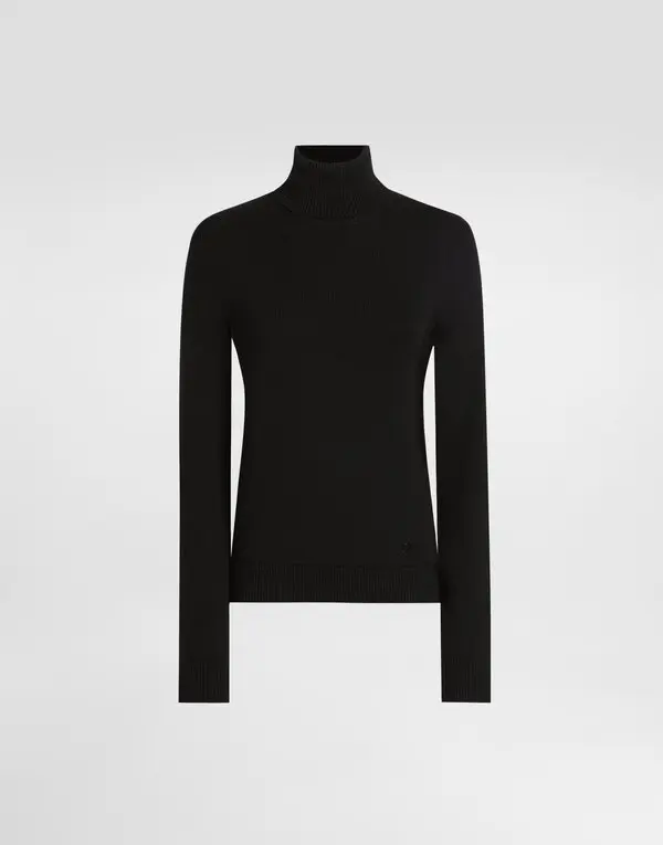 Dolce & Gabbana Wool Turtleneck Pullover - Black