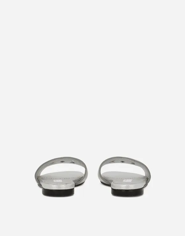 Dolce & Gabbana Foiled Lambskin Sliders
