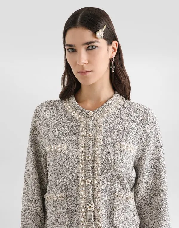 Dolce & Gabbana Cotton And Silk Cardigan Sweaters And Cardigans
