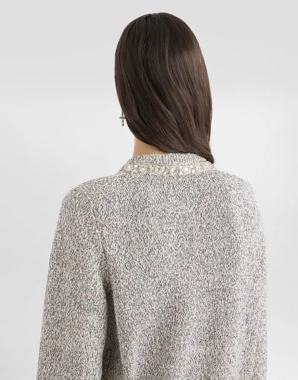 Dolce & Gabbana Cotton And Silk Cardigan Sweaters And Cardigans