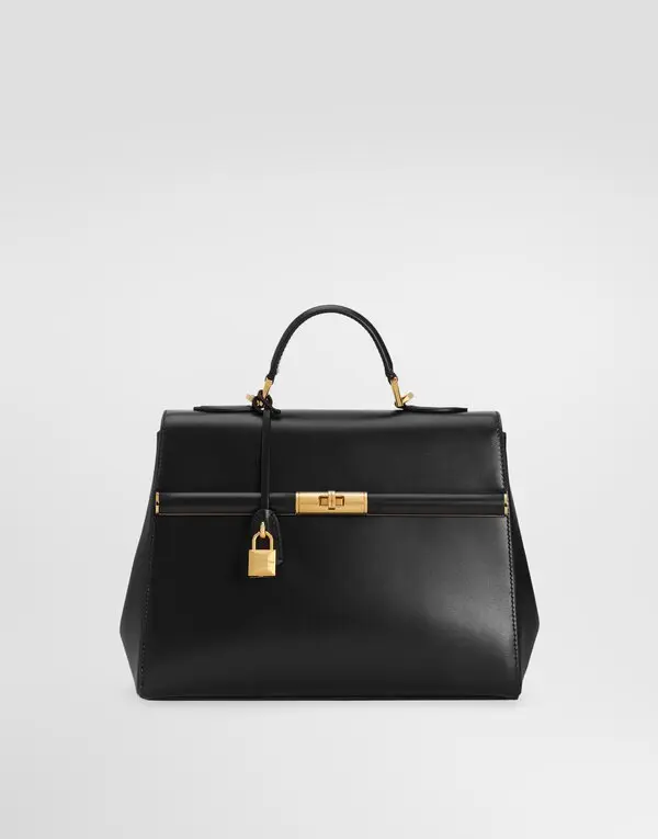 Dolce & Gabbana Marlene Handbag In Palmellato Calfskin Collection - Black
