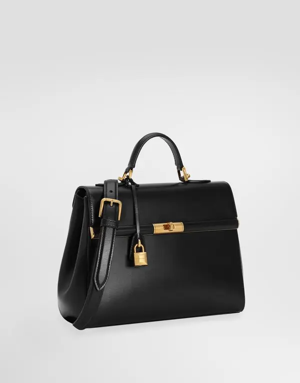 Dolce & Gabbana Marlene Handbag In Palmellato Calfskin Collection - Black