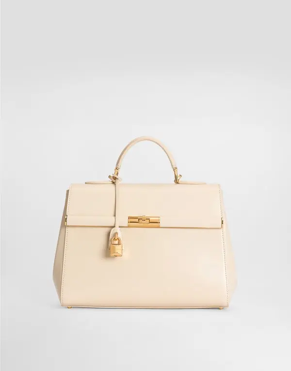 Dolce & Gabbana Marlene Handbag In Palmellato Calfskin Collection - White